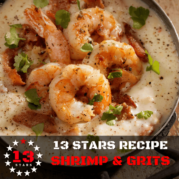 13 Stars Hot Sauce - Recipes - Shrimp & Grits